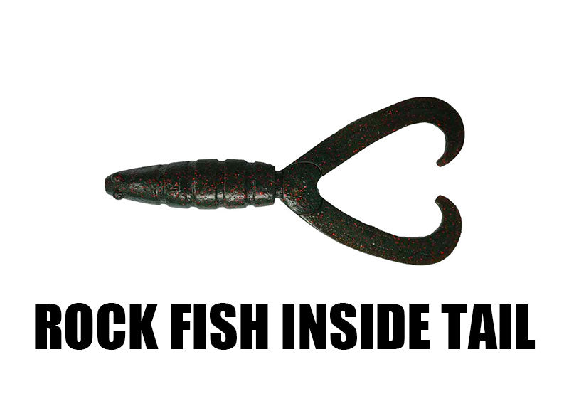 Rockfish Inside Tail – AA Worms - The Lunker's Choice