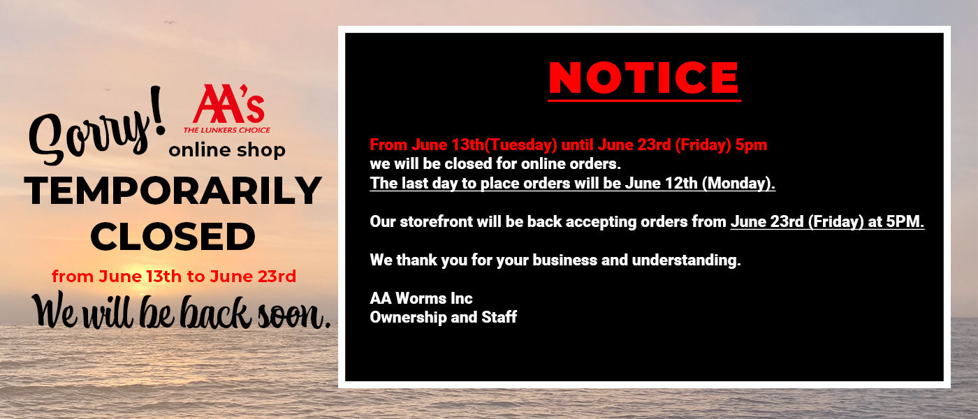 AA Worms-The Lunker's Choice – AA Worms - The Lunker's Choice